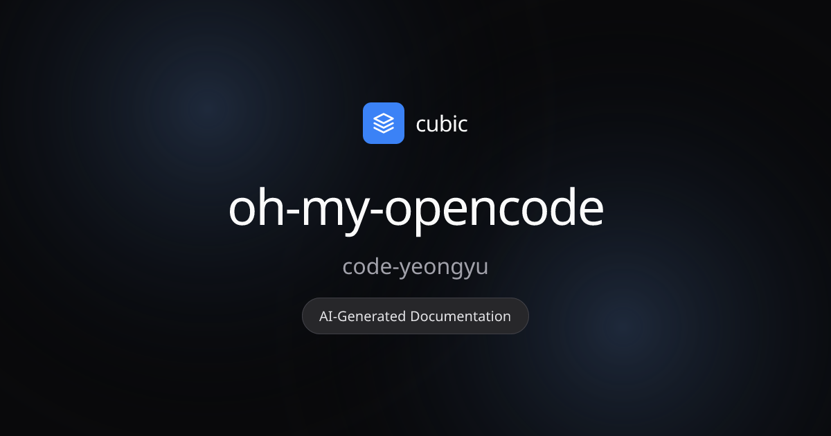 oh-my-opencode Wiki - code-yeongyu